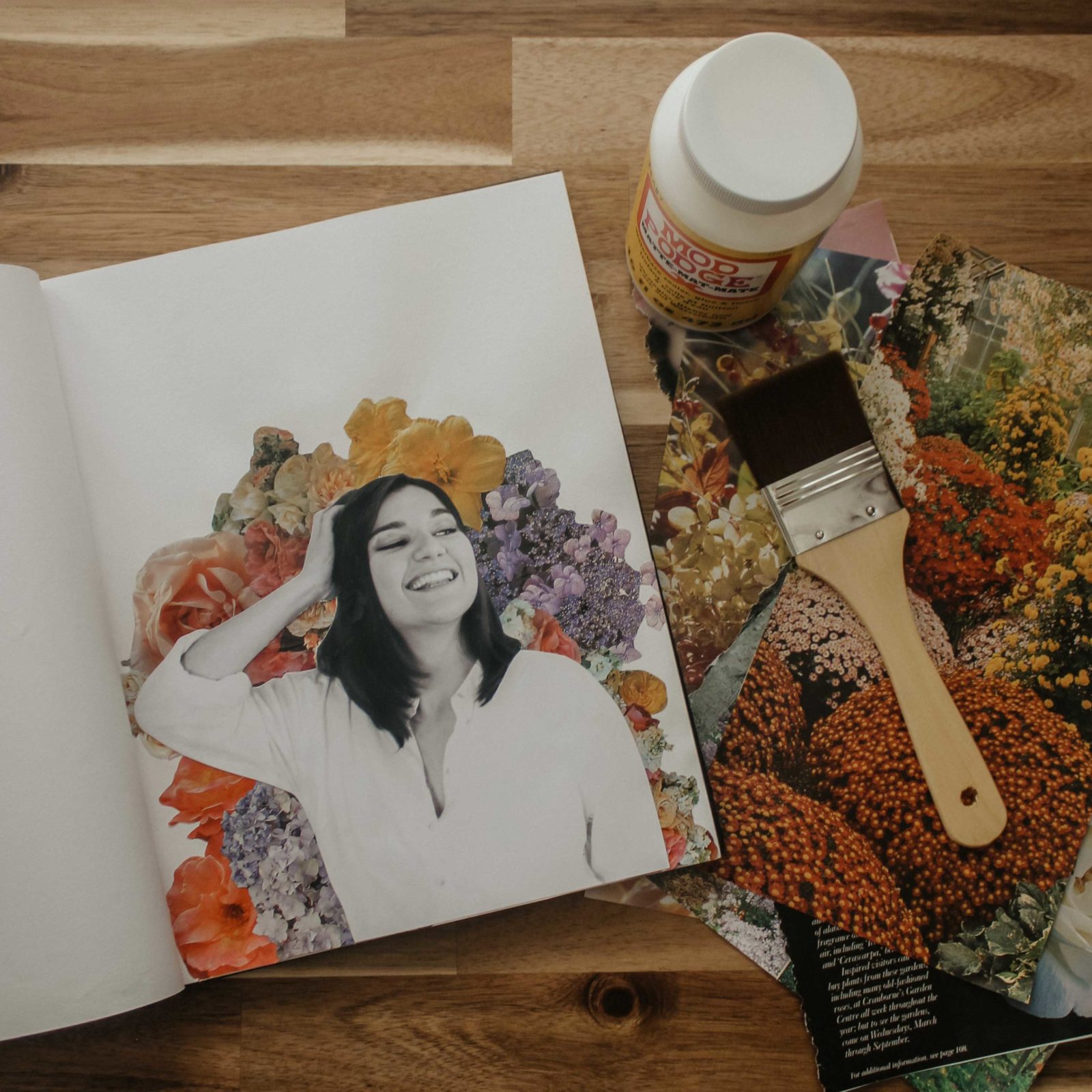 Easy DIY Self-Portrait Collage | meganalms.com
