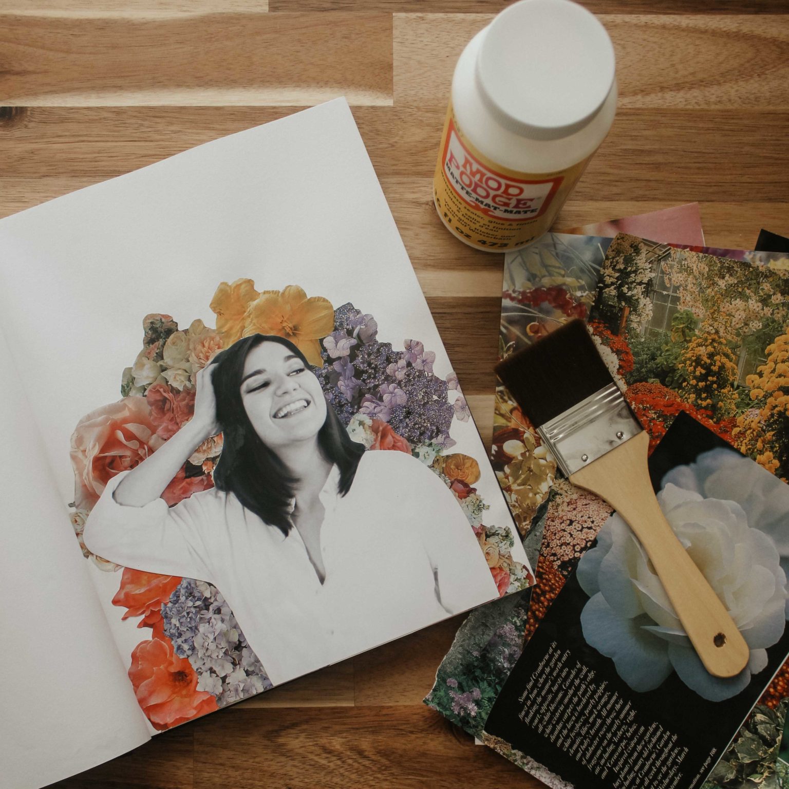 Easy DIY Self-Portrait Collage | meganalms.com