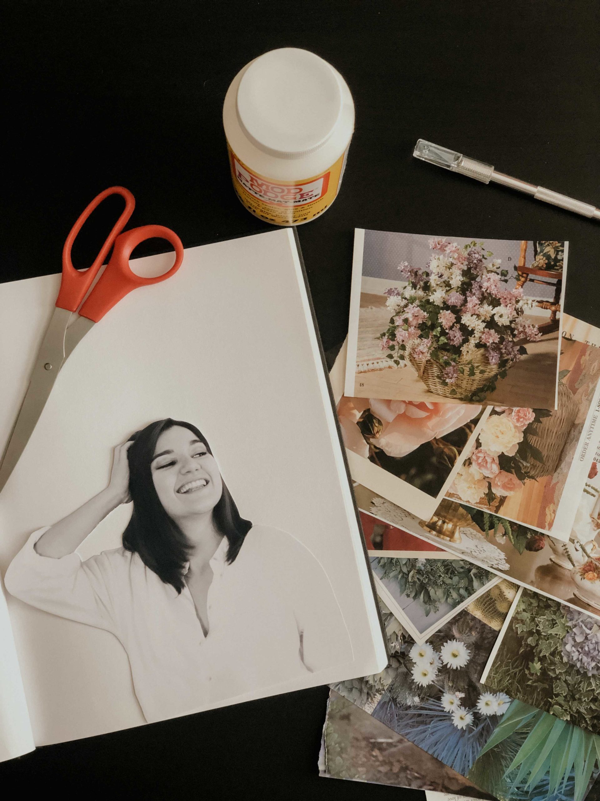 Easy DIY Self-Portrait Collage | meganalms.com