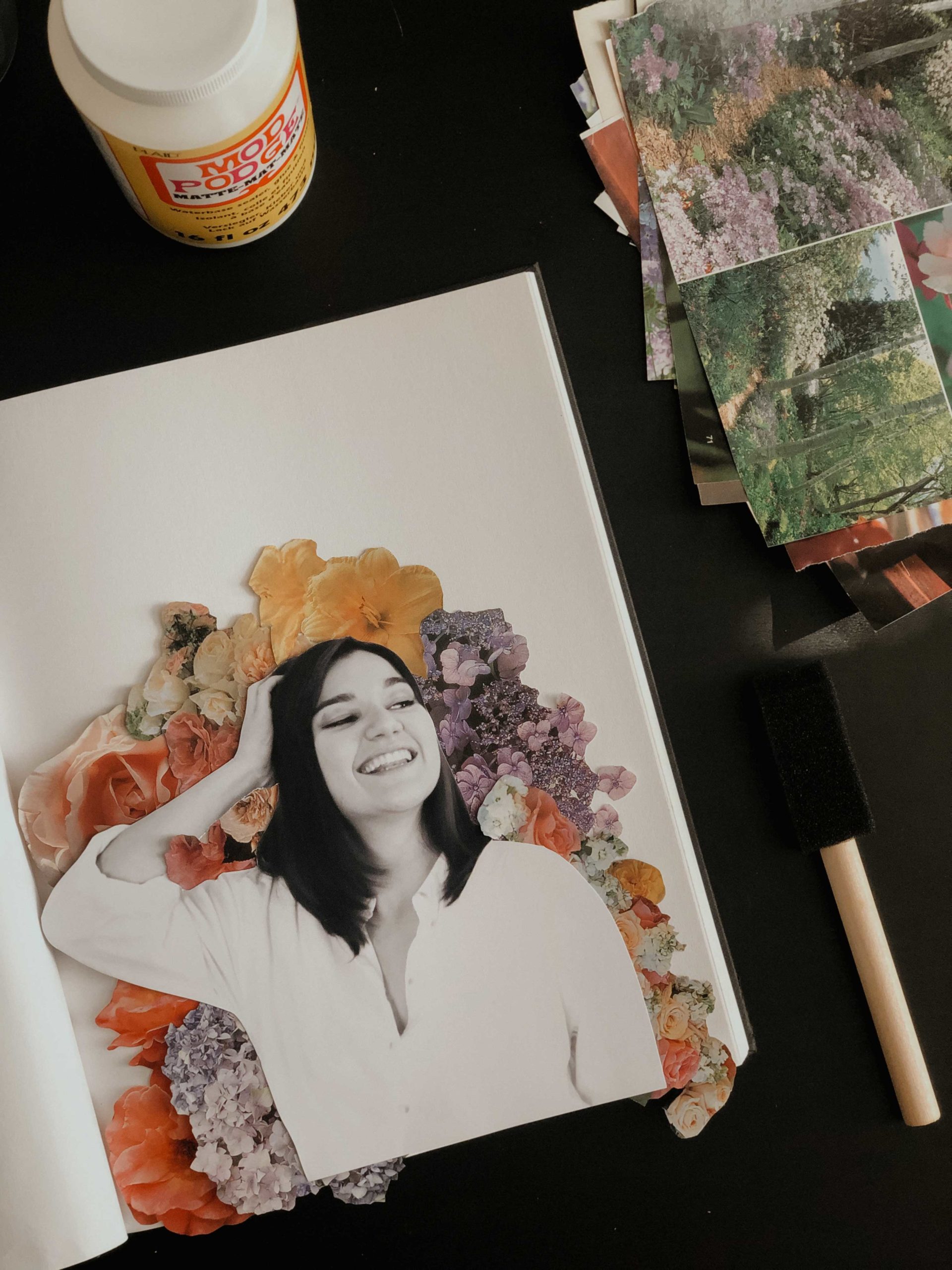 Easy DIY Self-Portrait Collage | meganalms.com