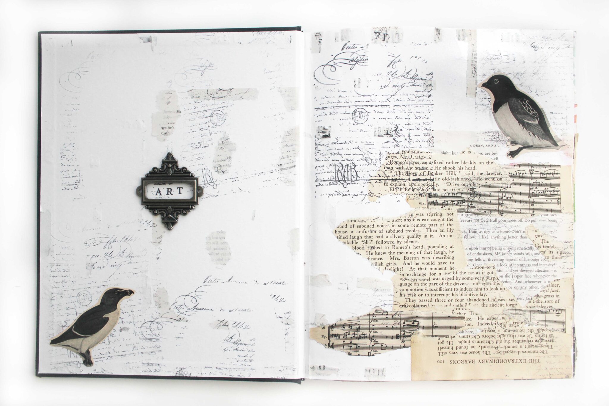 A Tour of my Mixed Media Art Journal | meganalms.com